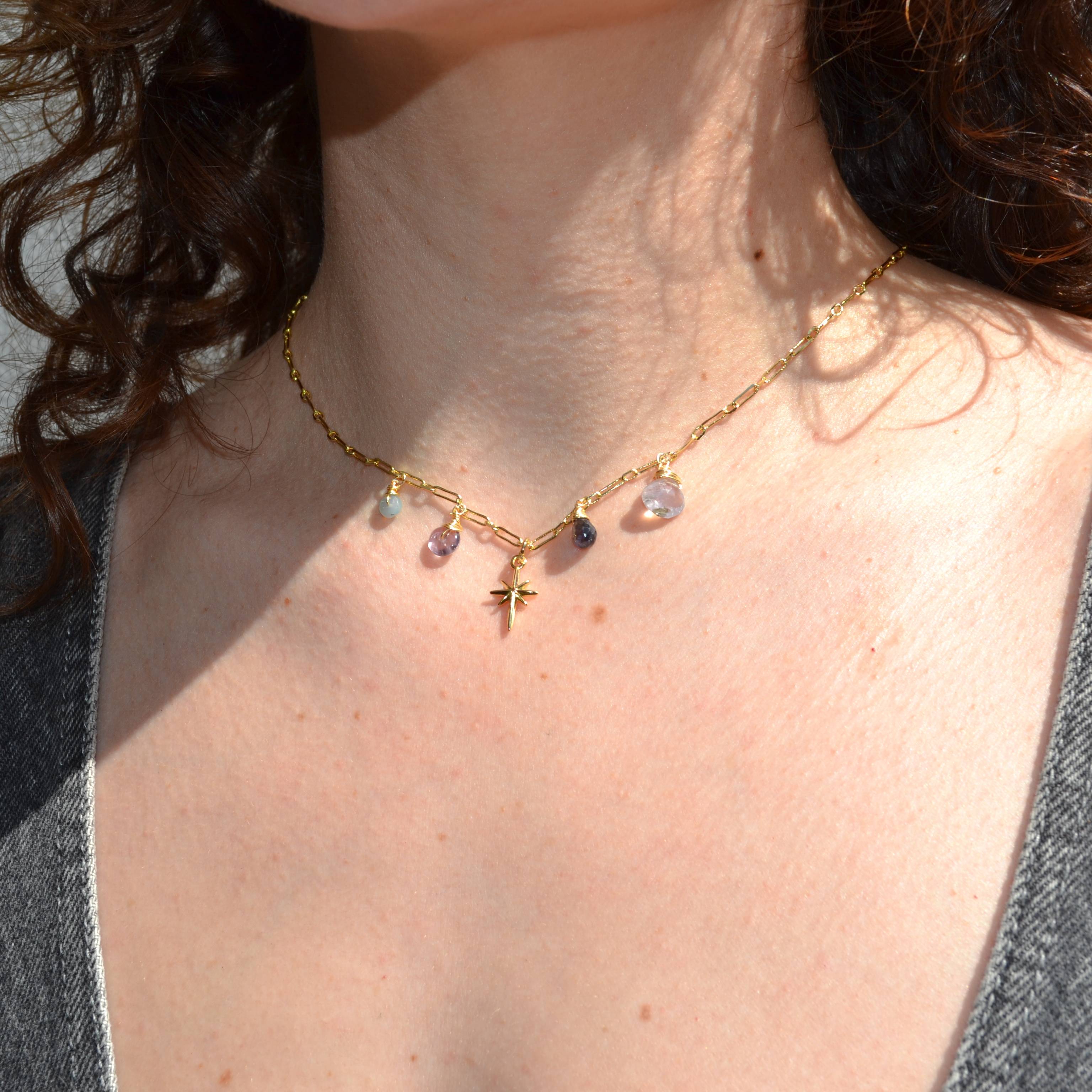 Collar Aurora Mineral – Guayaba Joyeria